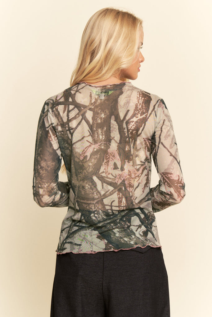 Tree Camo Mesh Top (REG) – Shop Dollhouse Boutique