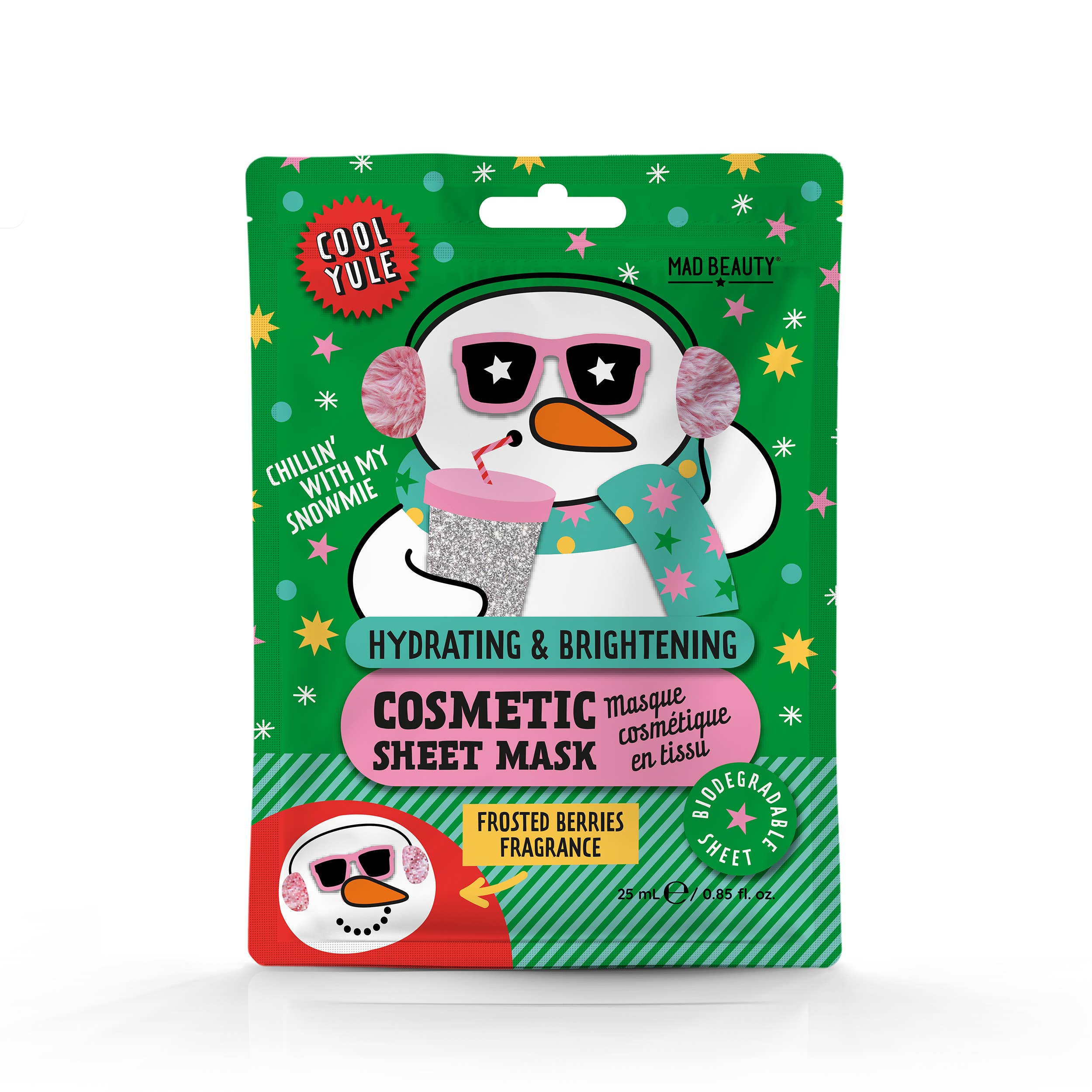 Cool Yule Snow Man Cosmetic Face Mask – Shop Dollhouse Boutique