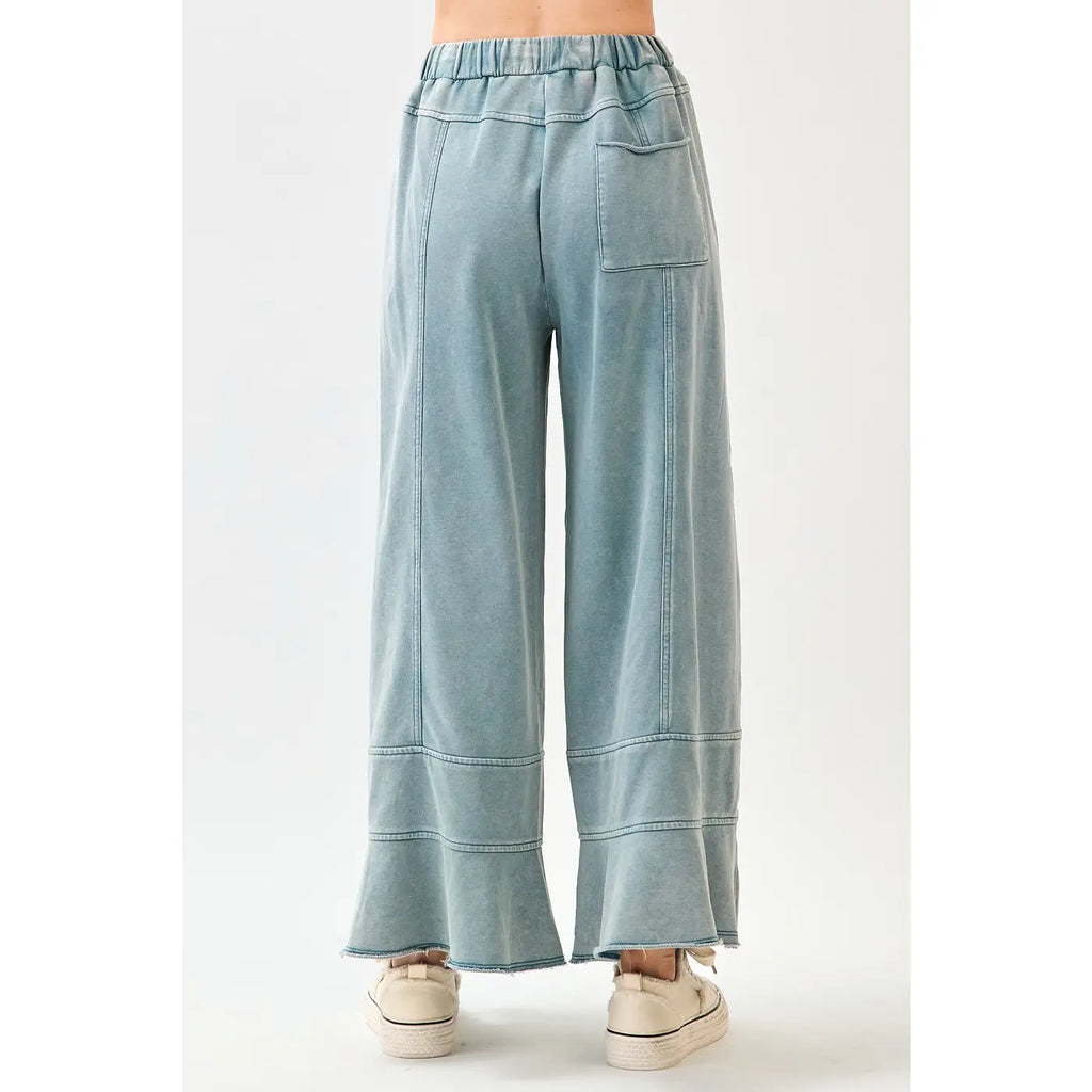 Misty Blue Wide Leg Pants (REG) – Shop Dollhouse Boutique
